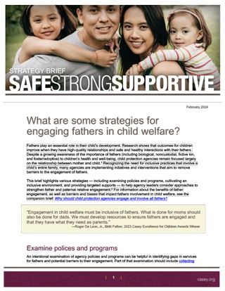 Father Engagement – Casey Family Programs